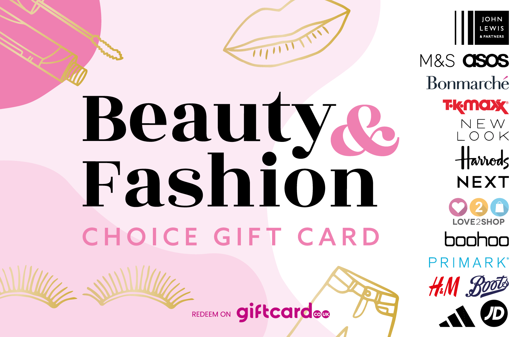 Beauty & Fashion Gift Card | Giftcard.co.uk