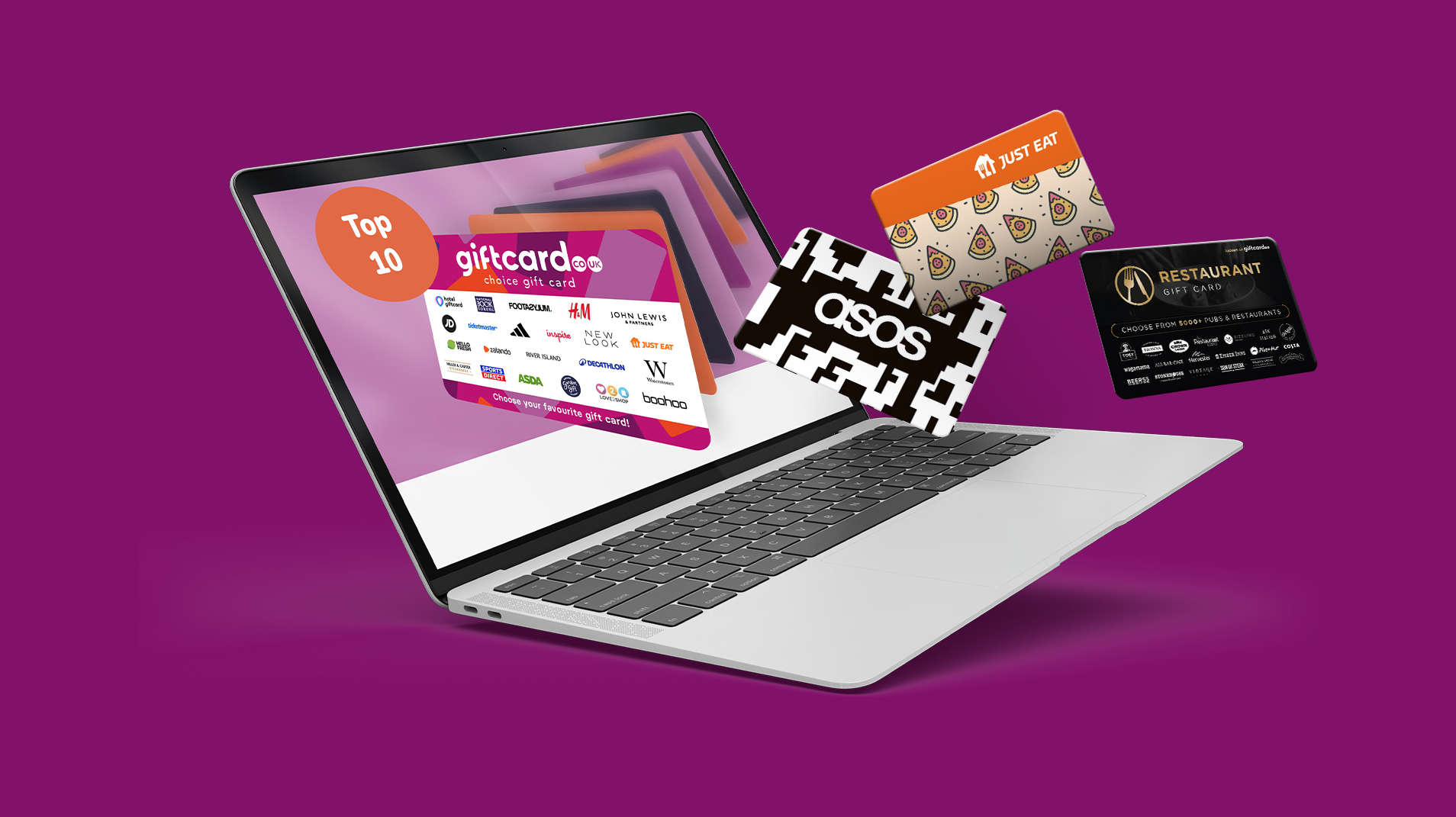 Our top 10 best virtual gift cards!