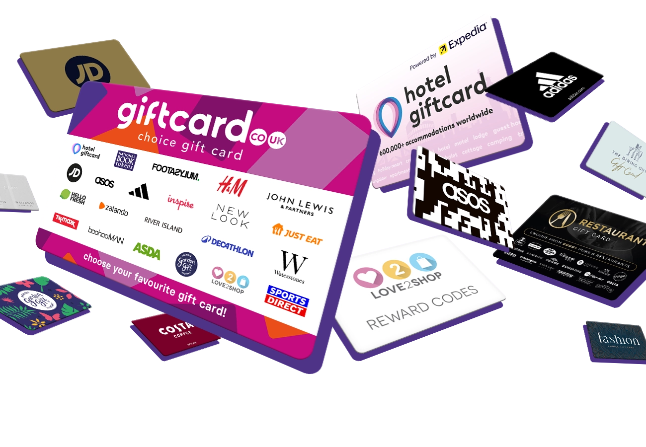 Purchase a gift card: e-gift card or by mail | Giftcard.co.uk
