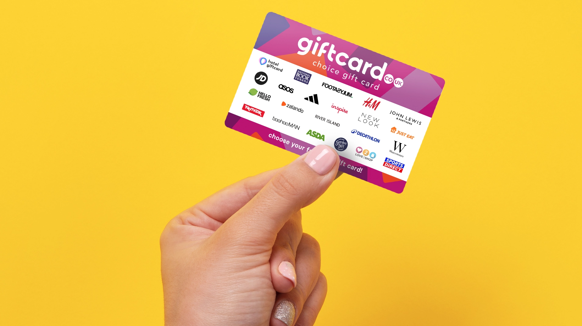 Where can you use the all-in-1 choice gift card?